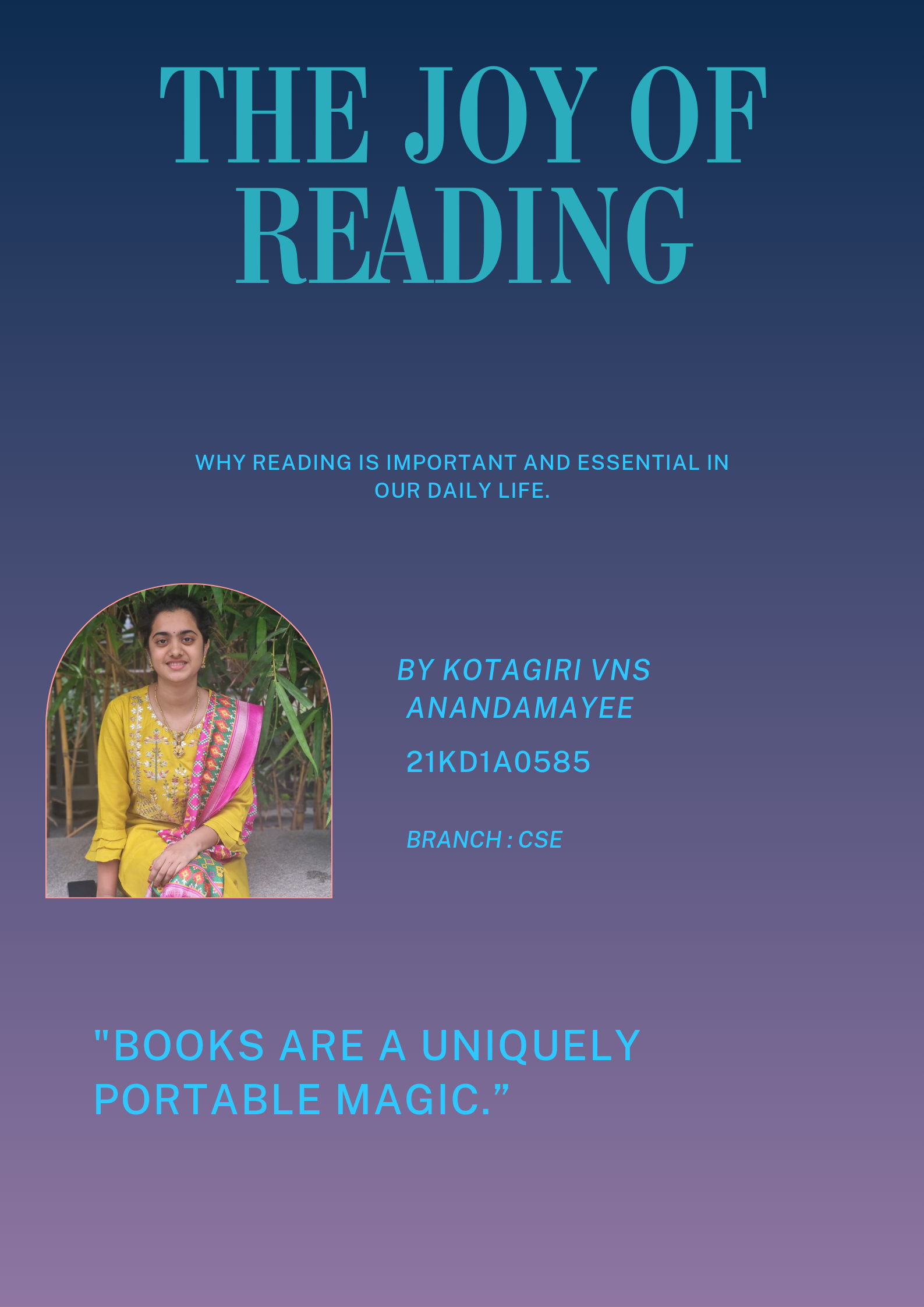 The joy of Reading